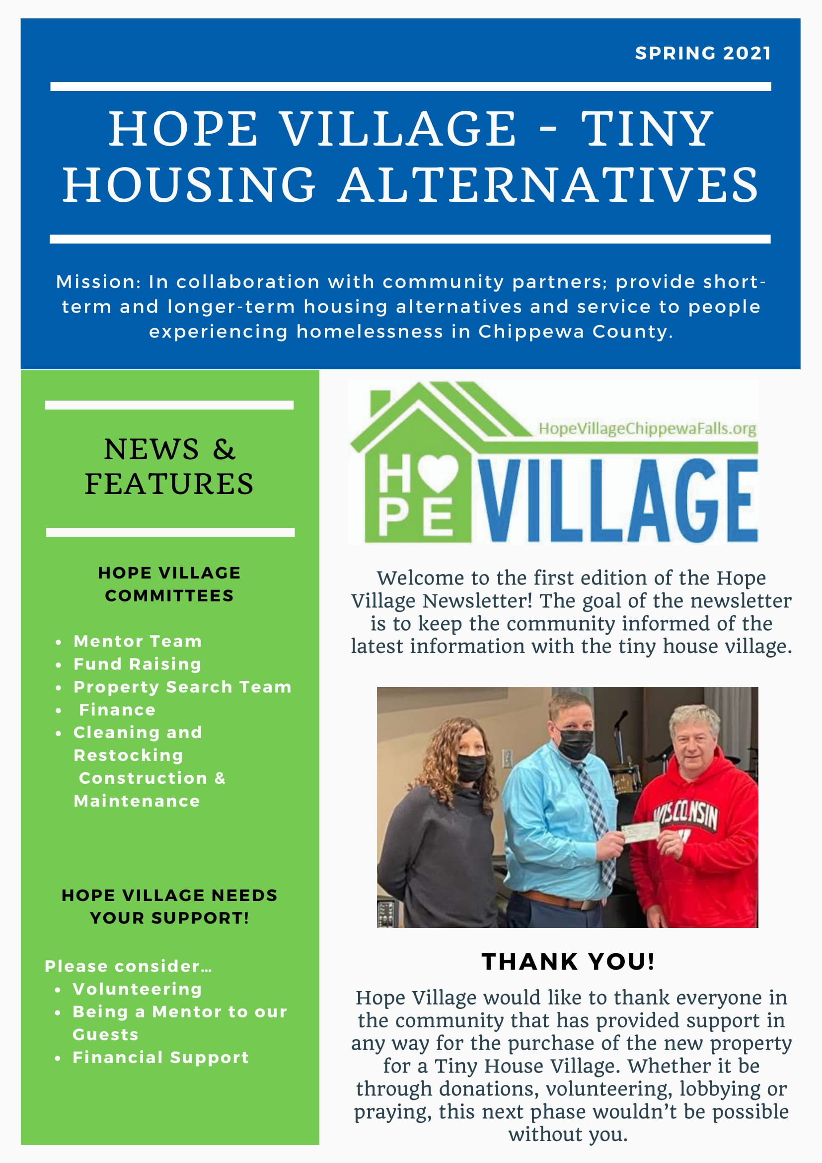 Newsletters – Hope Village